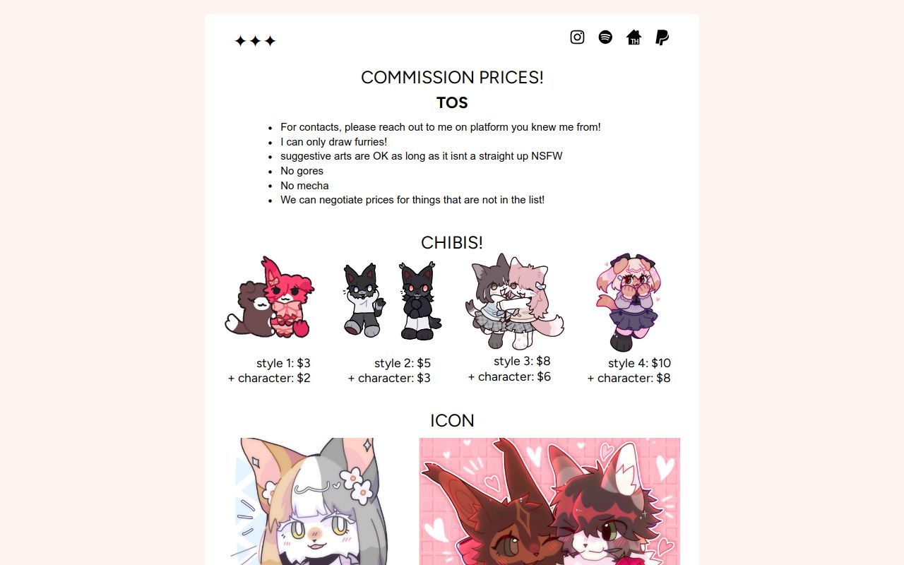 Commission prices!